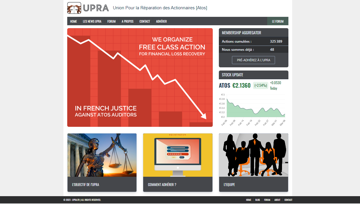 Il est possible de récupérer une partie de vos pertes sur l'action Atos ...